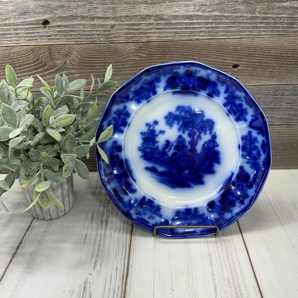 Antique Blue Plates - Etsy
