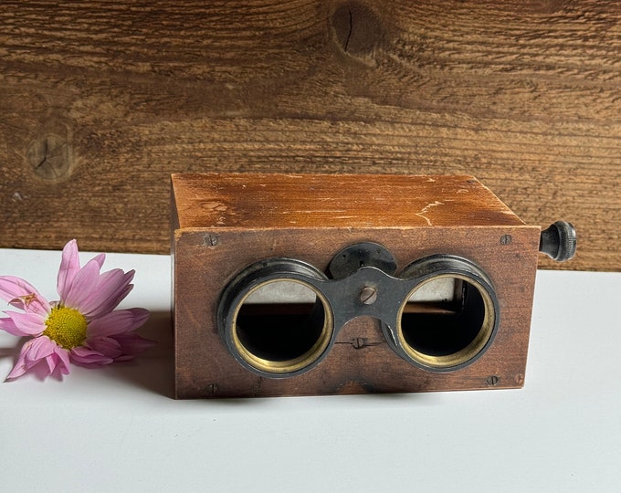 Antique Stereoscope Viewer- Optical Viewer in Wood Box- Oddity ...