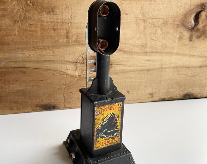 Vintage Signal Light Model Train Railroad Toy Metal Steampunk ...