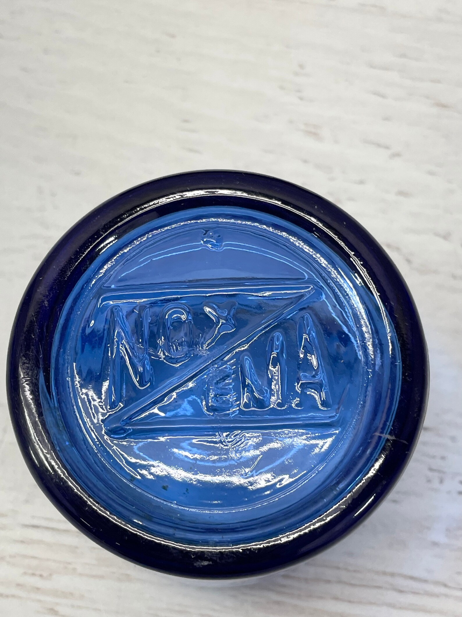 Blue Glass Jar Large Noxzema Face Cream Jar Cobalt Blue - Etsy