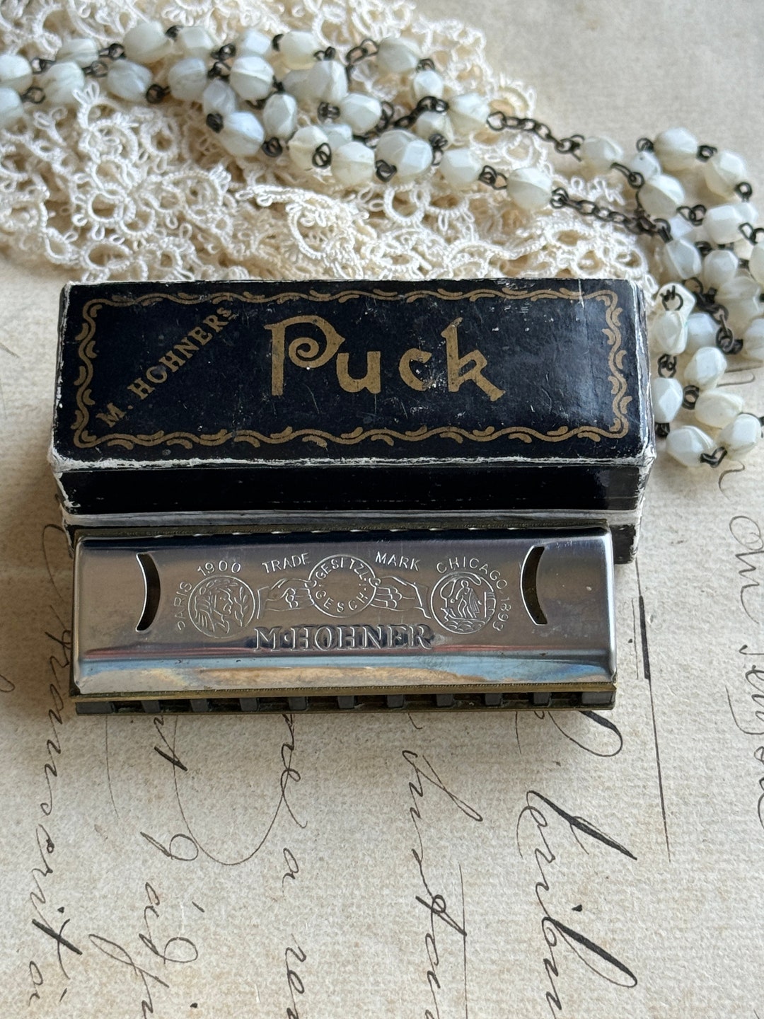 Hohner Puck Harmonica Vintage Pocket Sized Mini From Germany Musical ...
