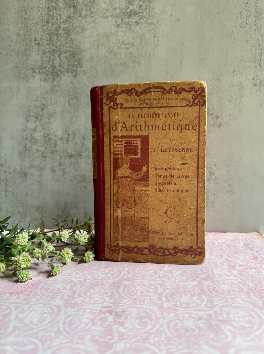 Vintage French Math Book D'arithmetique Early 1900's Paper Ephemera ...