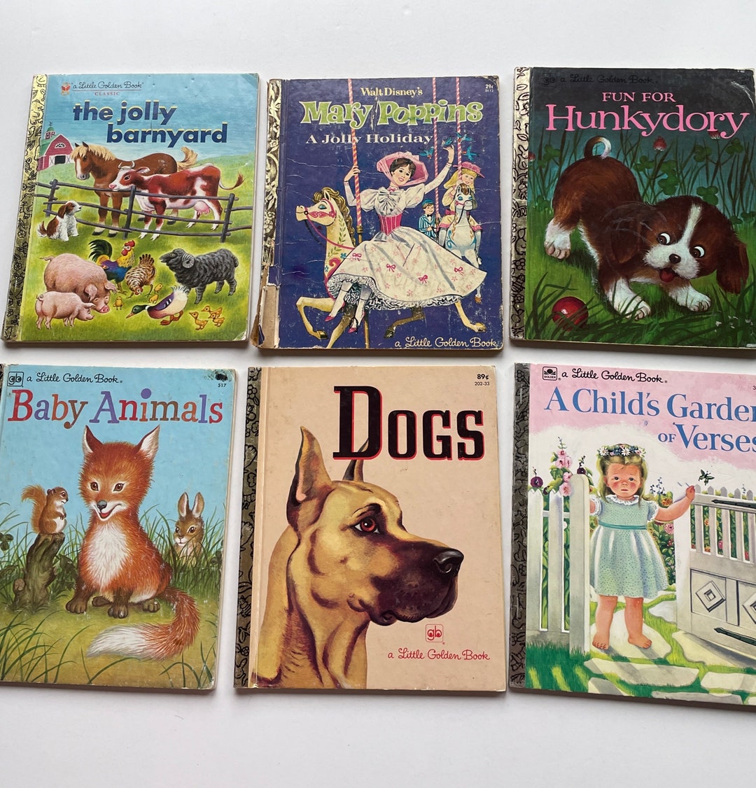 Little Golden Books Assorted Lot Vintage Children's Story Books ...