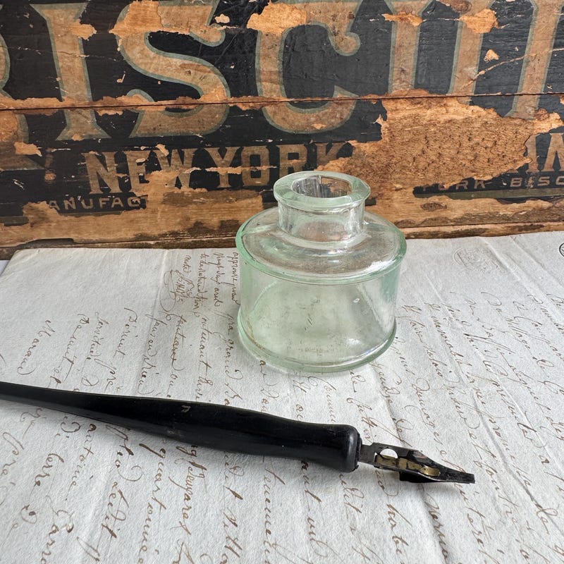 Antique Ink Bottle - Etsy