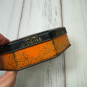 Vintage Tin Box With Flowers Metal Container for Storage - Etsy