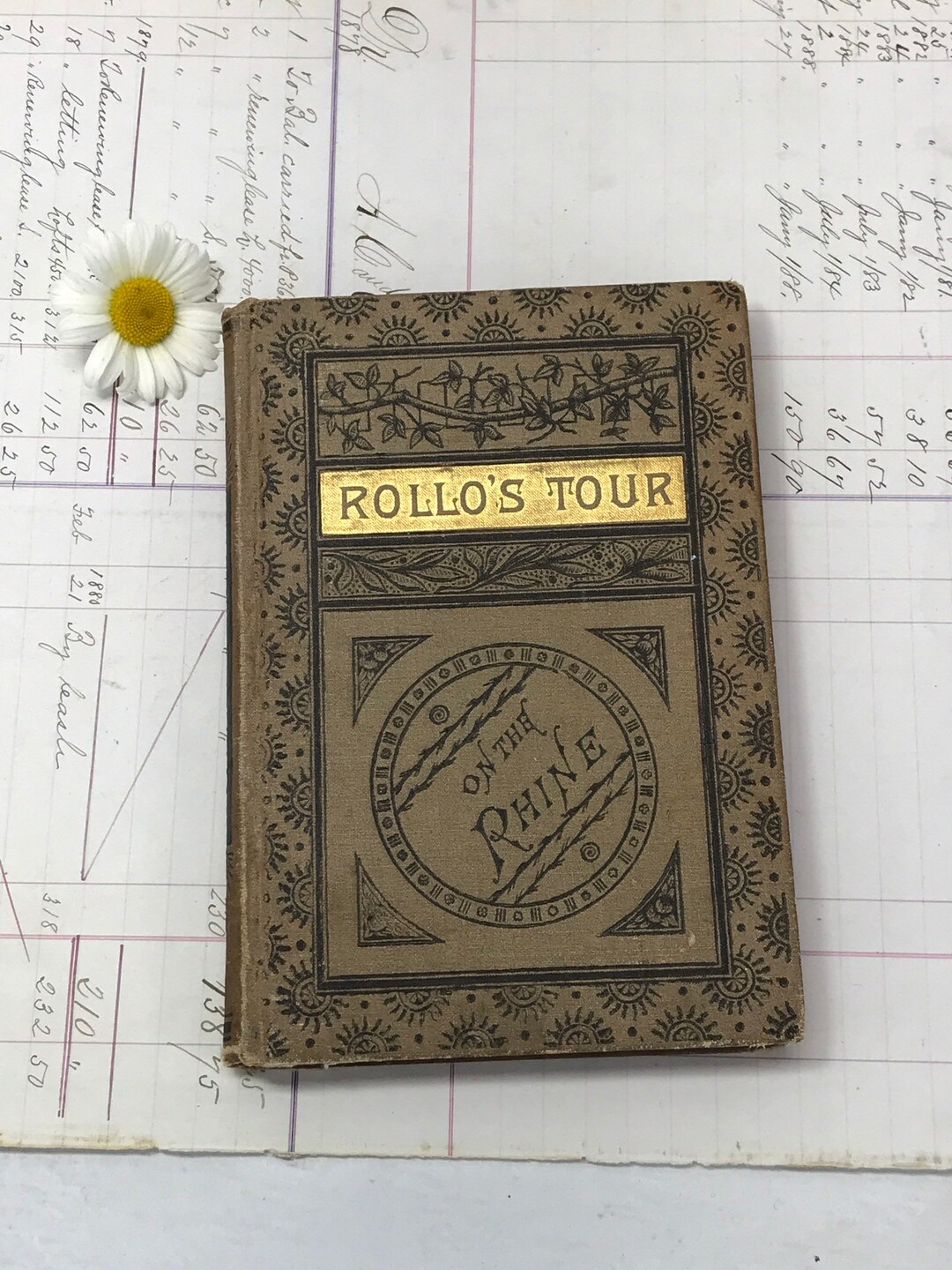 Vintage Book- Rollo's Tour on the Rhine- Jacob Abbott- 1800's Gold ...
