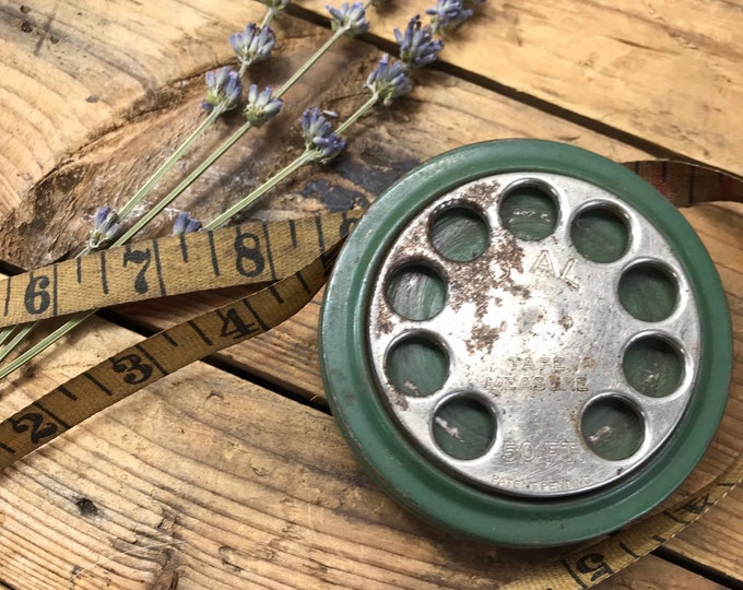 Vintage Dial Tape and Measure 50 Ft. Ruler Cloth Measuring Tape Tools ...