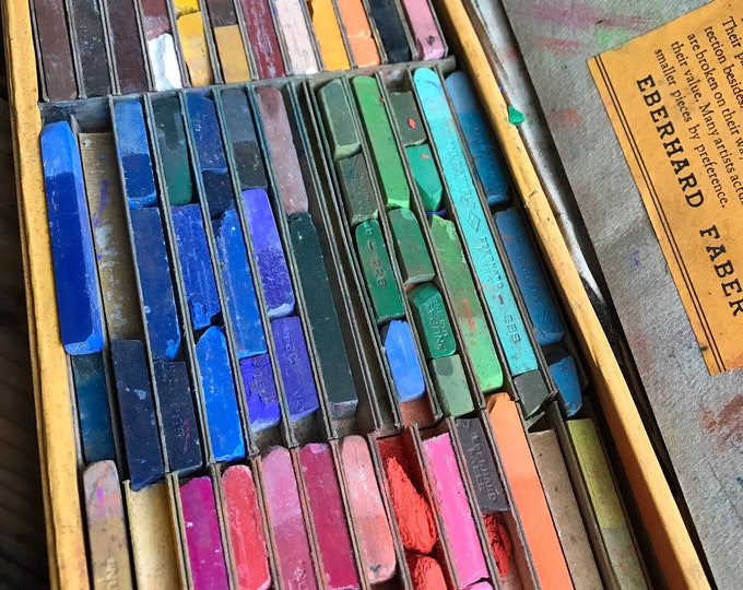 Vintage Nupastels Color Sticks Eberhard Faber Art Supply Studio Decor ...