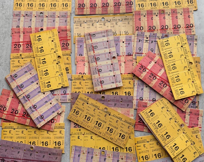 French Betting Race Tickets, Junk Journal, Scrapbooking, Collage Paper ...