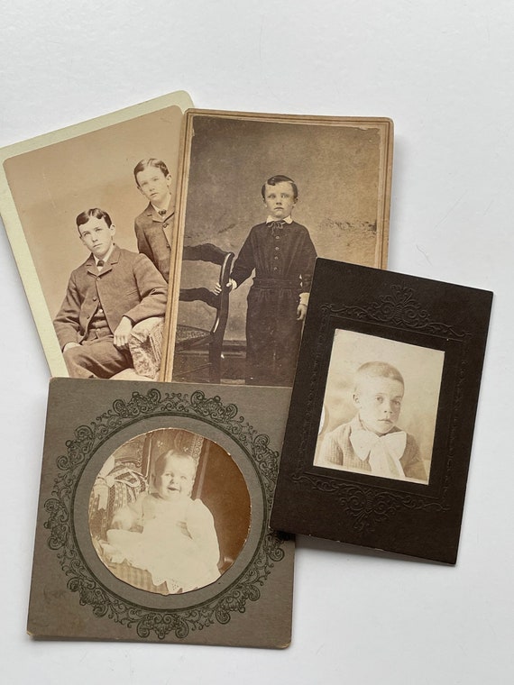 Photography Vintage Paper Ephemera Antique Cabinet Card Photo Sepia ...