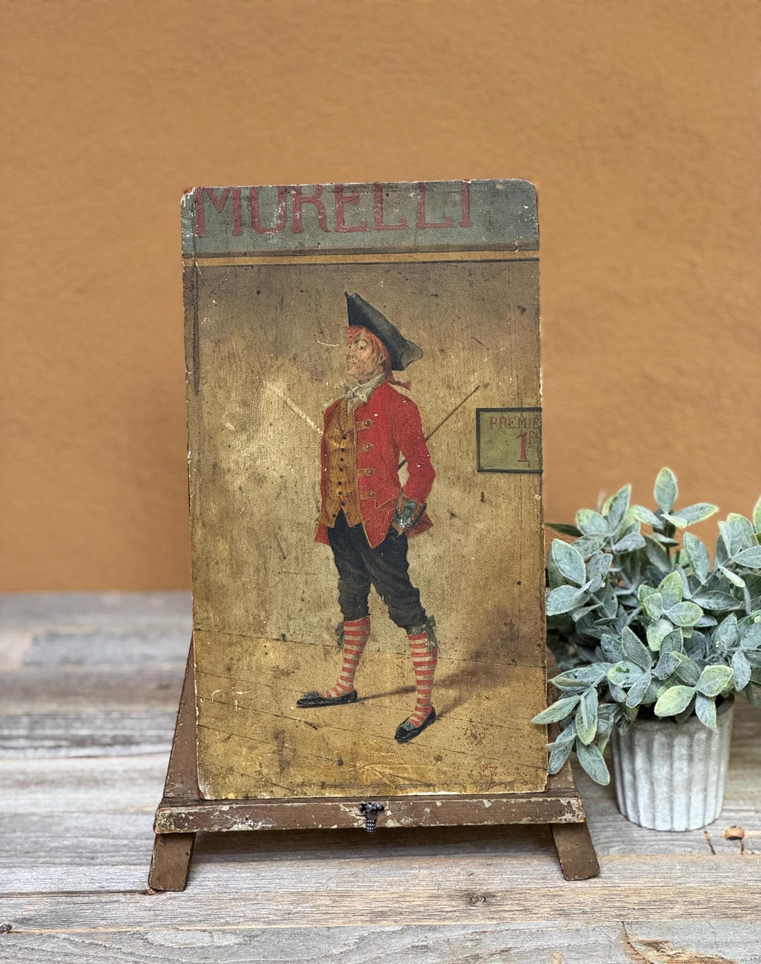Antique French Advertising Panel Signed J. Proveaux- Morelli Theater ...