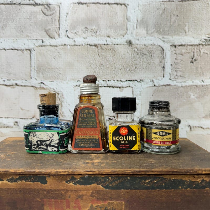 Antique Ink Bottle - Etsy