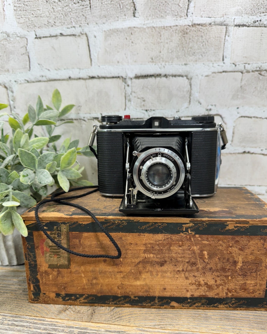 Ansco B2 Speedex Camera- Folding 1940's Camera Photography- Photo Prop ...