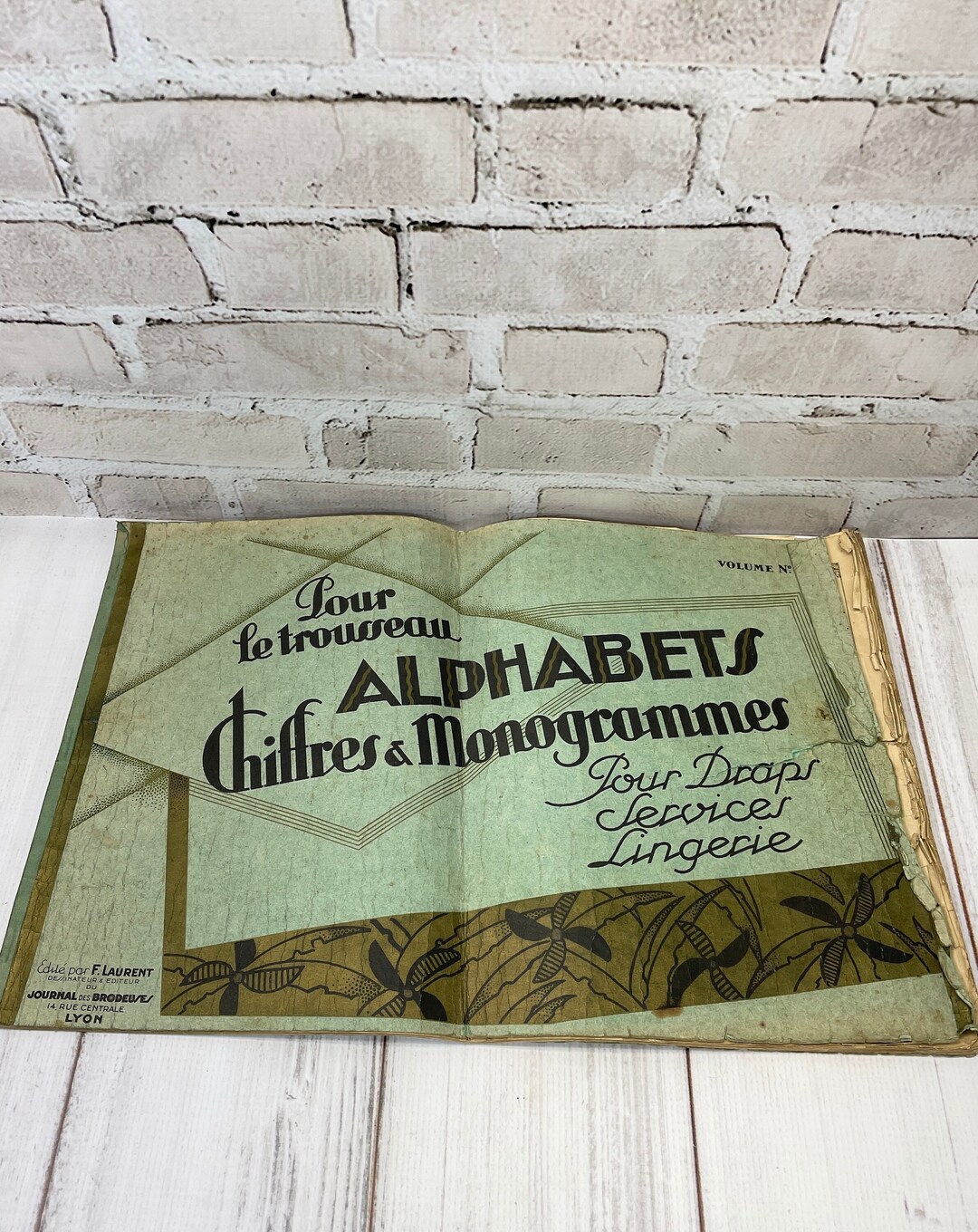 French Embroidery Designs Book Alphabet & Monograms Sewing Notions ...