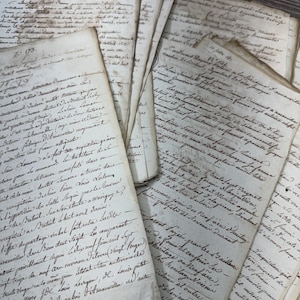 French Papers Early 1800's With Seal 2 Page Documents 3 Script Writing ...
