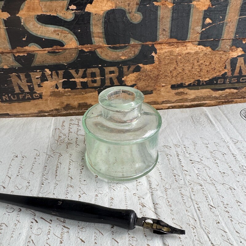 Antique Ink Bottle - Etsy