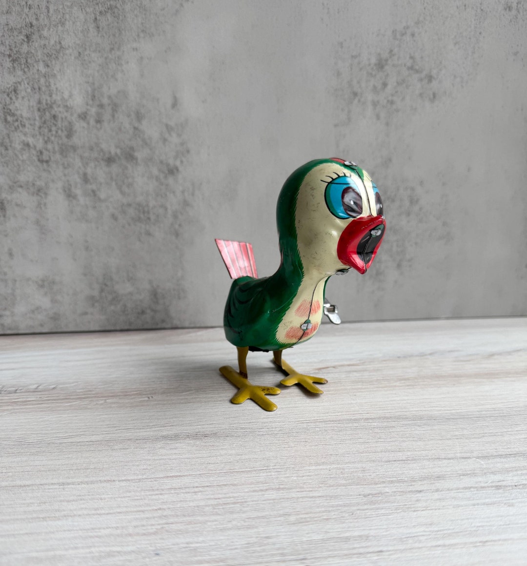 Marx Wind up Tweety Bird, Working, Tin Toy, Green Bird, Vintage ...