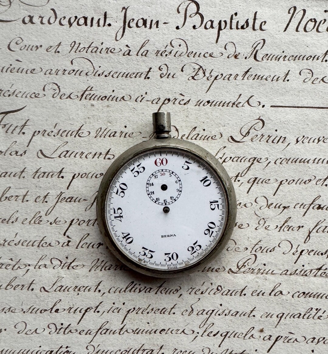 Vintage Stop Watch, Swiss Made Berna, Non Working, Parts Watch ...