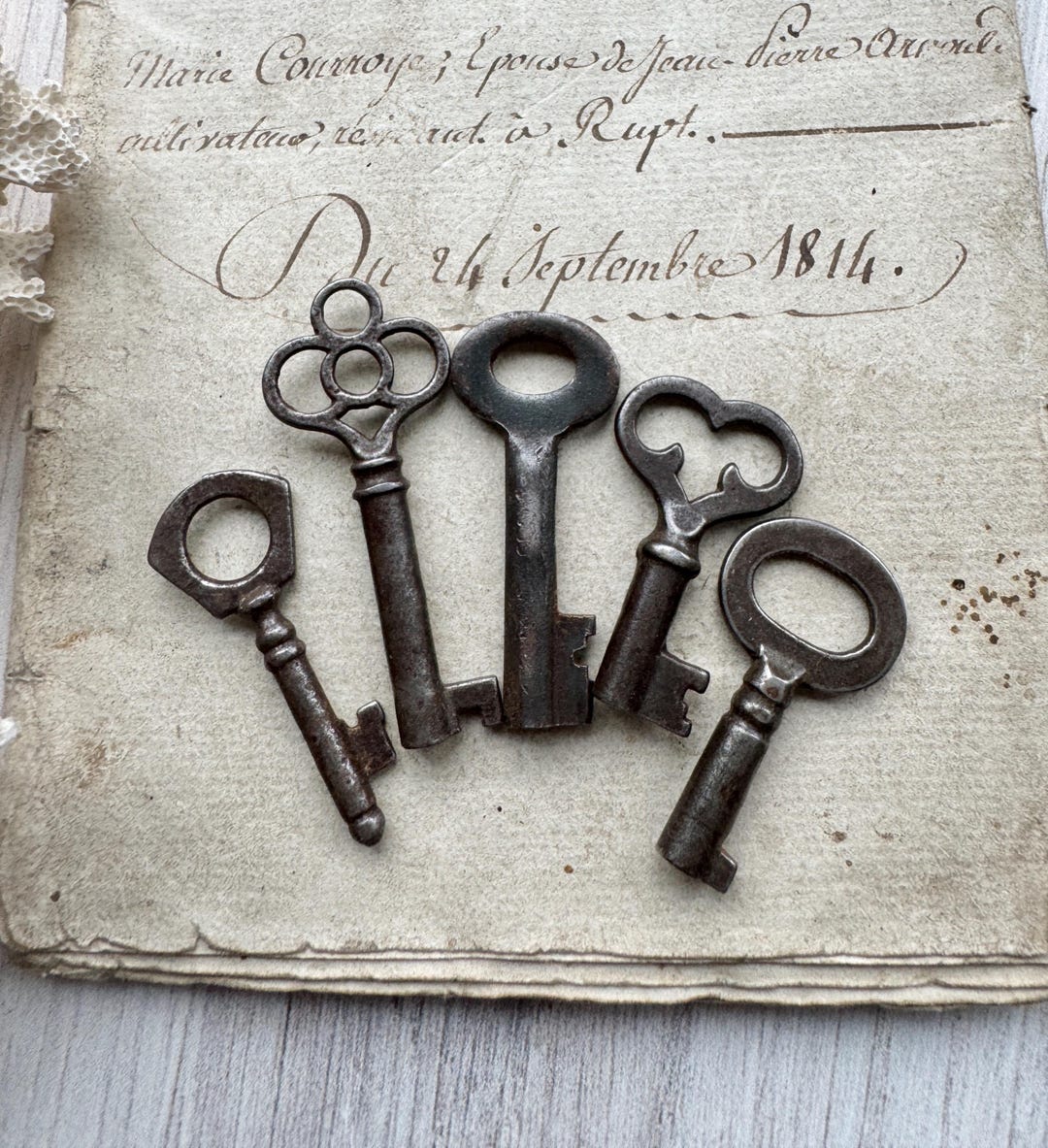 Vintage Skeleton Keys, Old Key Lot, Steampunk Found Object, Metal ...