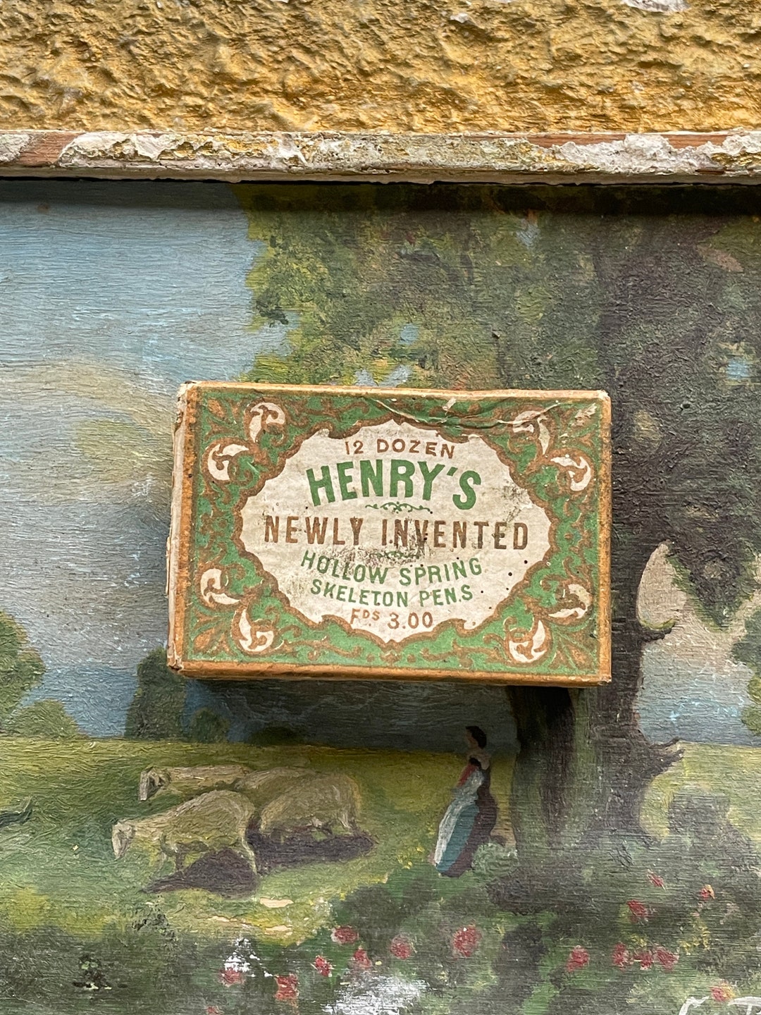 Vintage Pen Nib Box Henry's Newly Invented French Les Plumes Nice ...