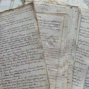 French Documents 1812 Papers (5) Antique Legal Papers With Seals ...