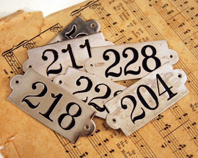 Metal Number Locker TAG (1) Perfect for Altered and Mixed Media Art - Etsy