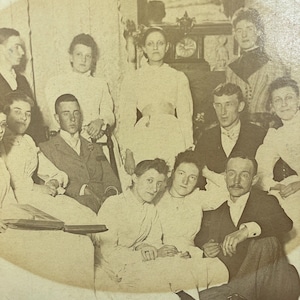 Antique Family Photo- Sepia Toned- Victorian- Paper Ephemera Antique ...