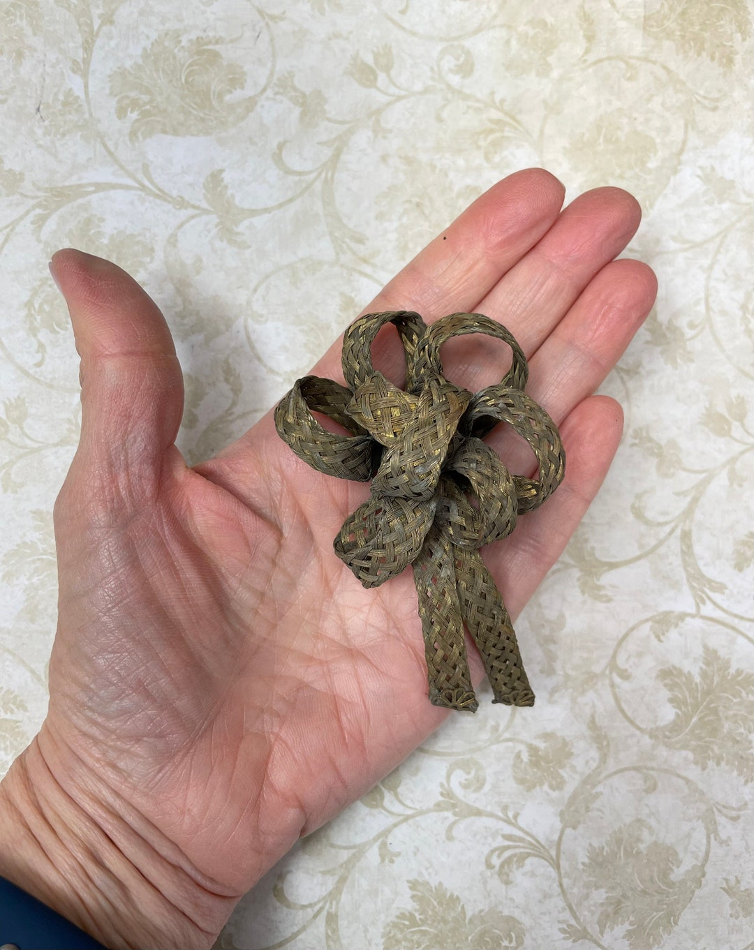 Vintage Braided Metal Mesh Bow Embellishments Mixed Media - Etsy