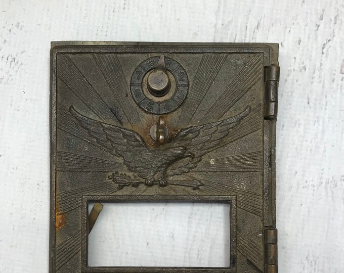 Vintage Large POST OFFICE Box Door With Eagle and Sunburst - Etsy