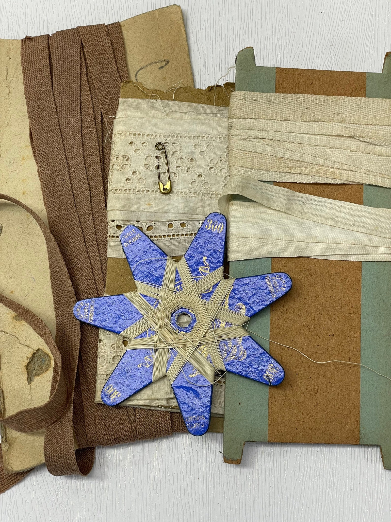 Vintage French Thread String Ribbon Trim Sewing Notions - Etsy