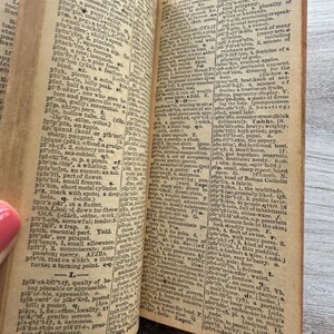 Antique Set of Memo Account Dictionary Books 3 Small Book Bundle ...