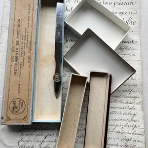 Set of 3 Antique French Paper Boxes, Collectible Decor Boxes - Etsy