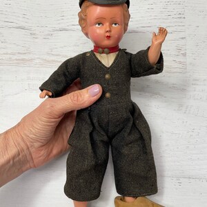 Antique Dutch Boy Doll Celluloid Holland Netherlands Wooden Clogs ...