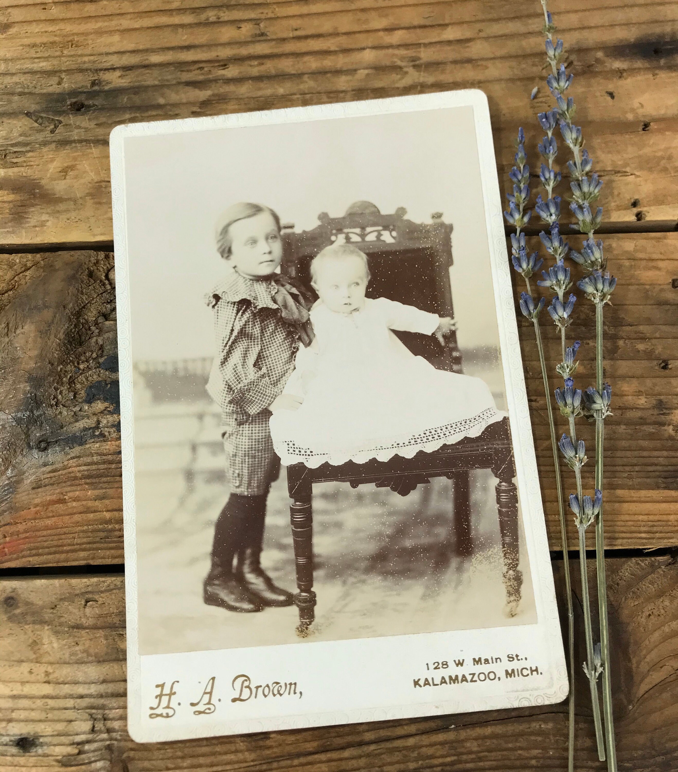 Photography Vintage Paper Ephemera Antique Cabinet Card Photo Sepia ...