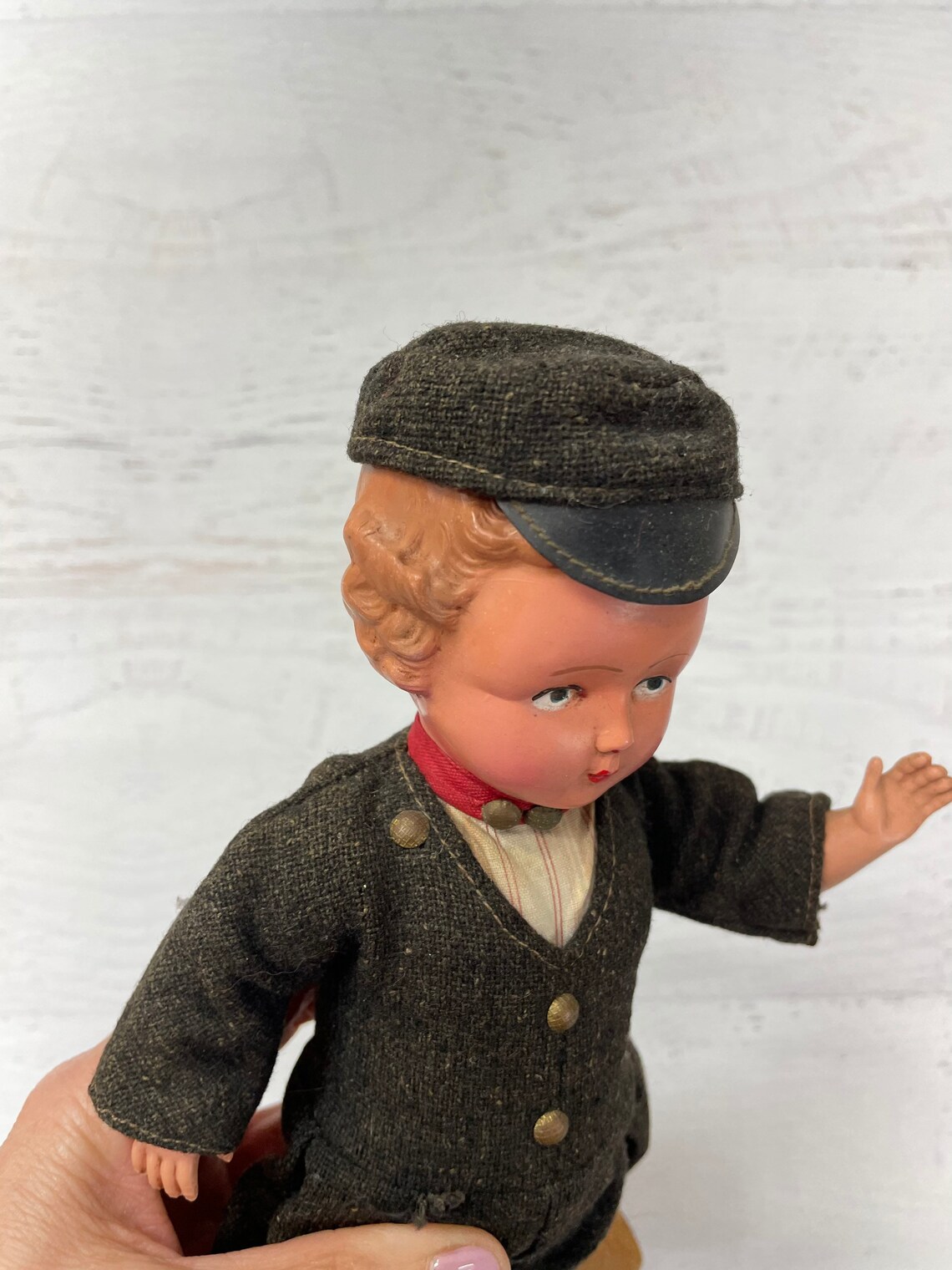 Antique Dutch Boy Doll Celluloid Holland Netherlands Wooden | Etsy