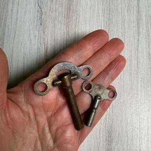 Vintage Keys Folding Key, Barrel Clock Keys, Old Key Lot, Antique Key ...