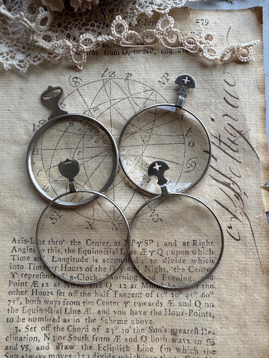 Vintage Optical Lenses, Monocle Optometrist Eye Glass Steampunk Lens ...
