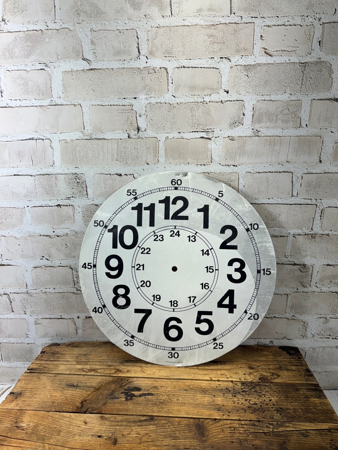 Huge Clock Face, Steampunk, Large Sized, Metal Black and White With ...