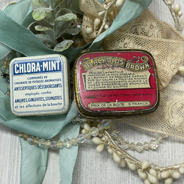 Antique Tin Box - Etsy