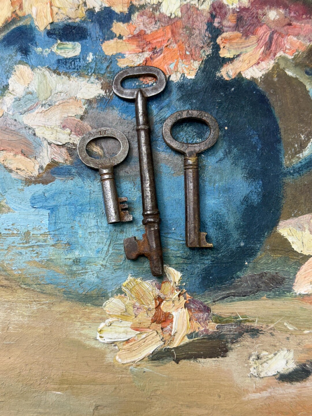 Vintage Skeleton Keys Aged Patina Assorted Sizes Instant Collection ...