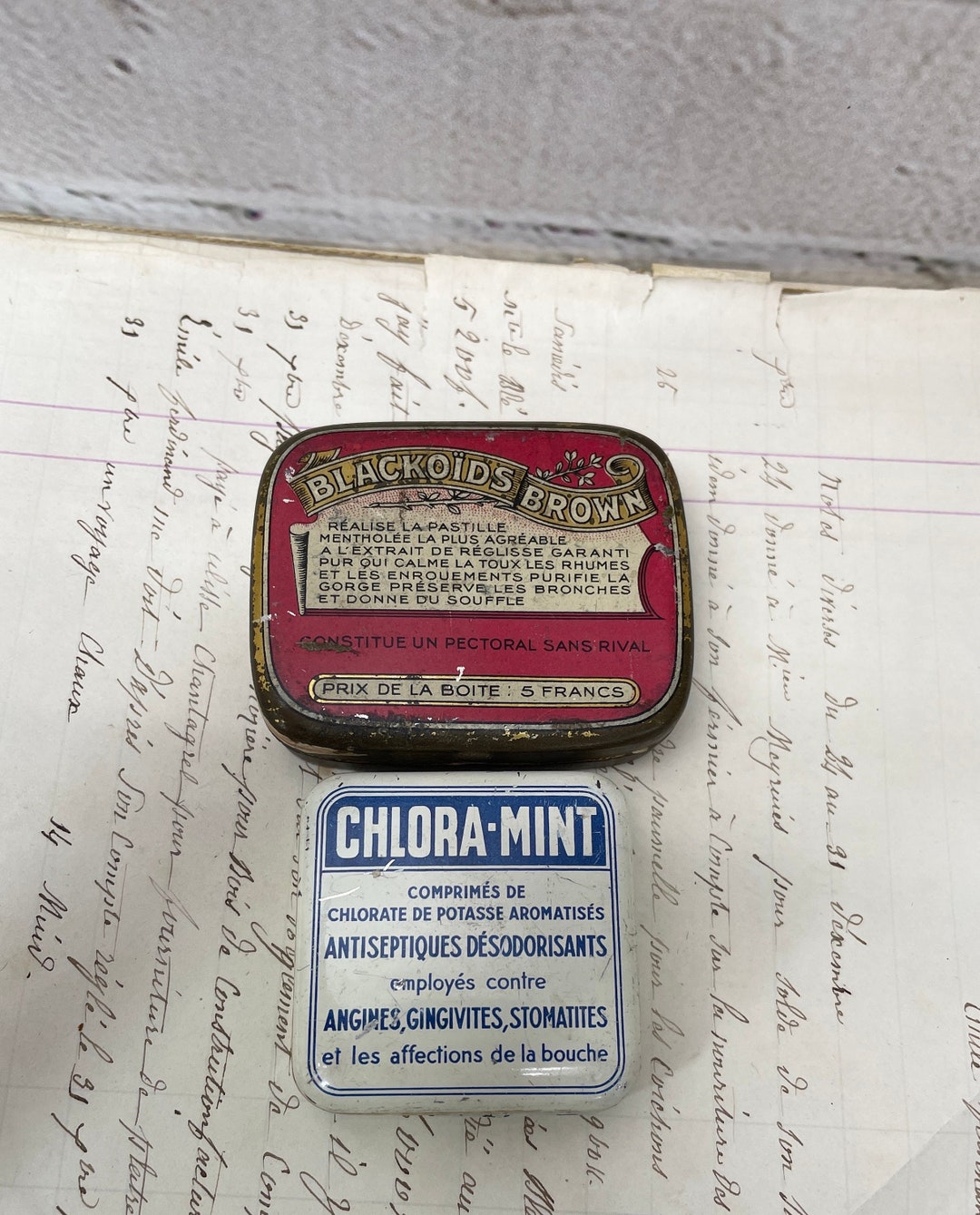 Vintage French Medicine Tin Boxes, Pharmacy Apothecary - Etsy