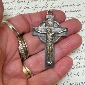Crucifix Cross Pendant, Religious Jesus Christ on Cross, INRI Cross ...