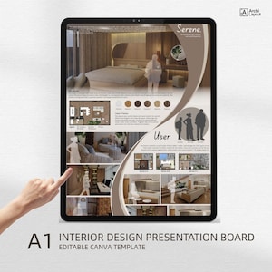 Architecture Presentation Template Vertical - Etsy