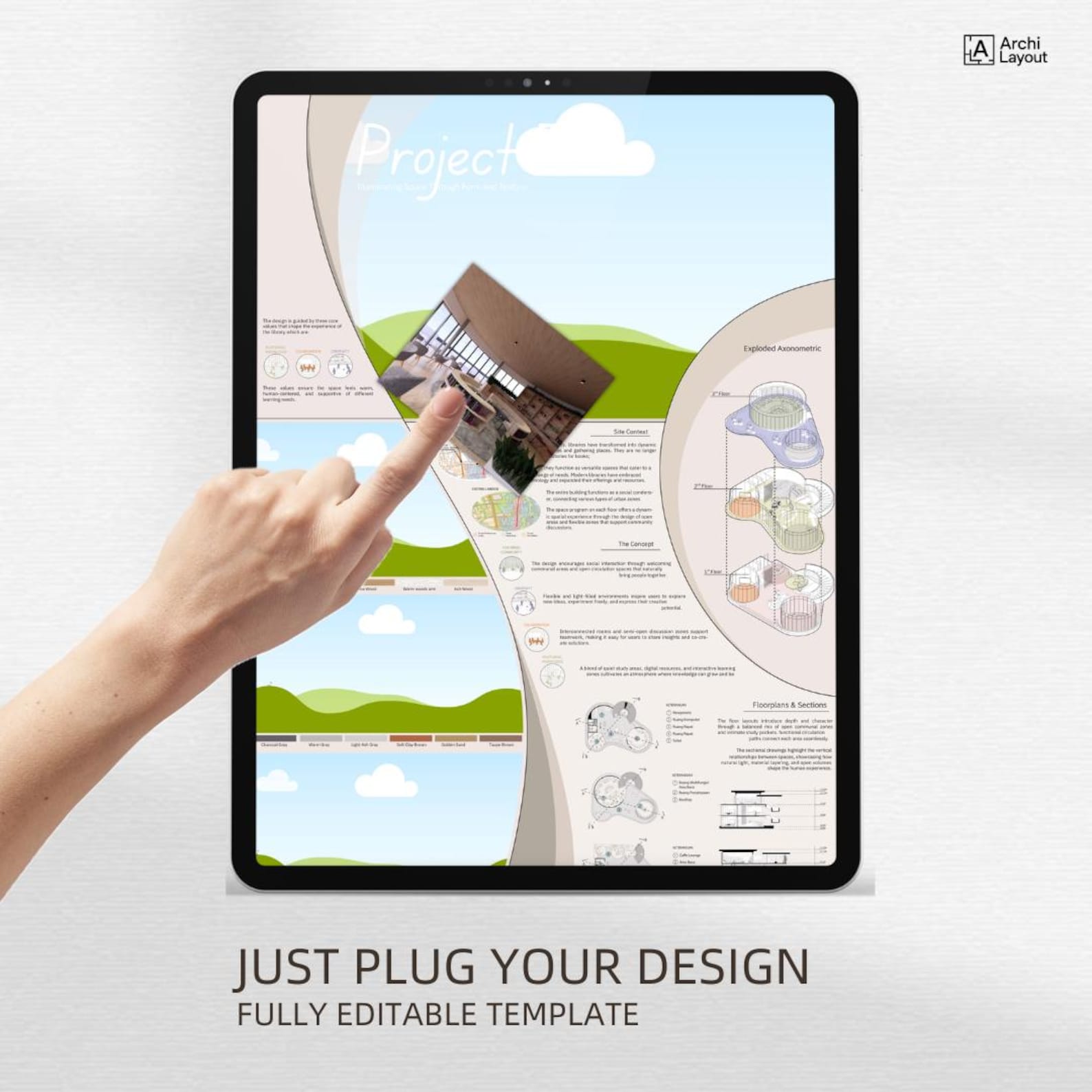 Interior Architecture Presentation Board Template | Interior Design ...