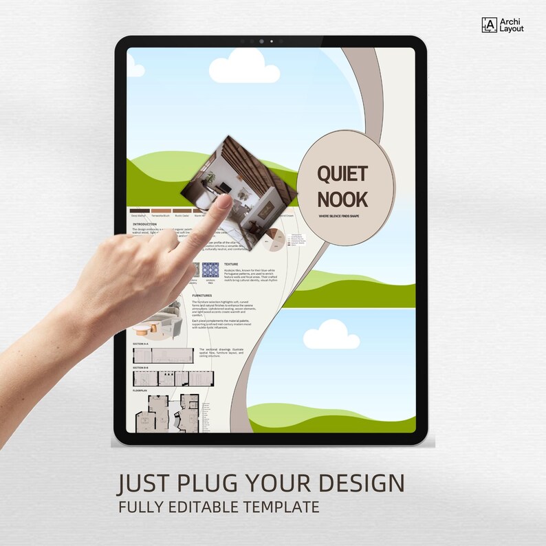 Interior Architecture Presentation Board Template | Interior Design ...