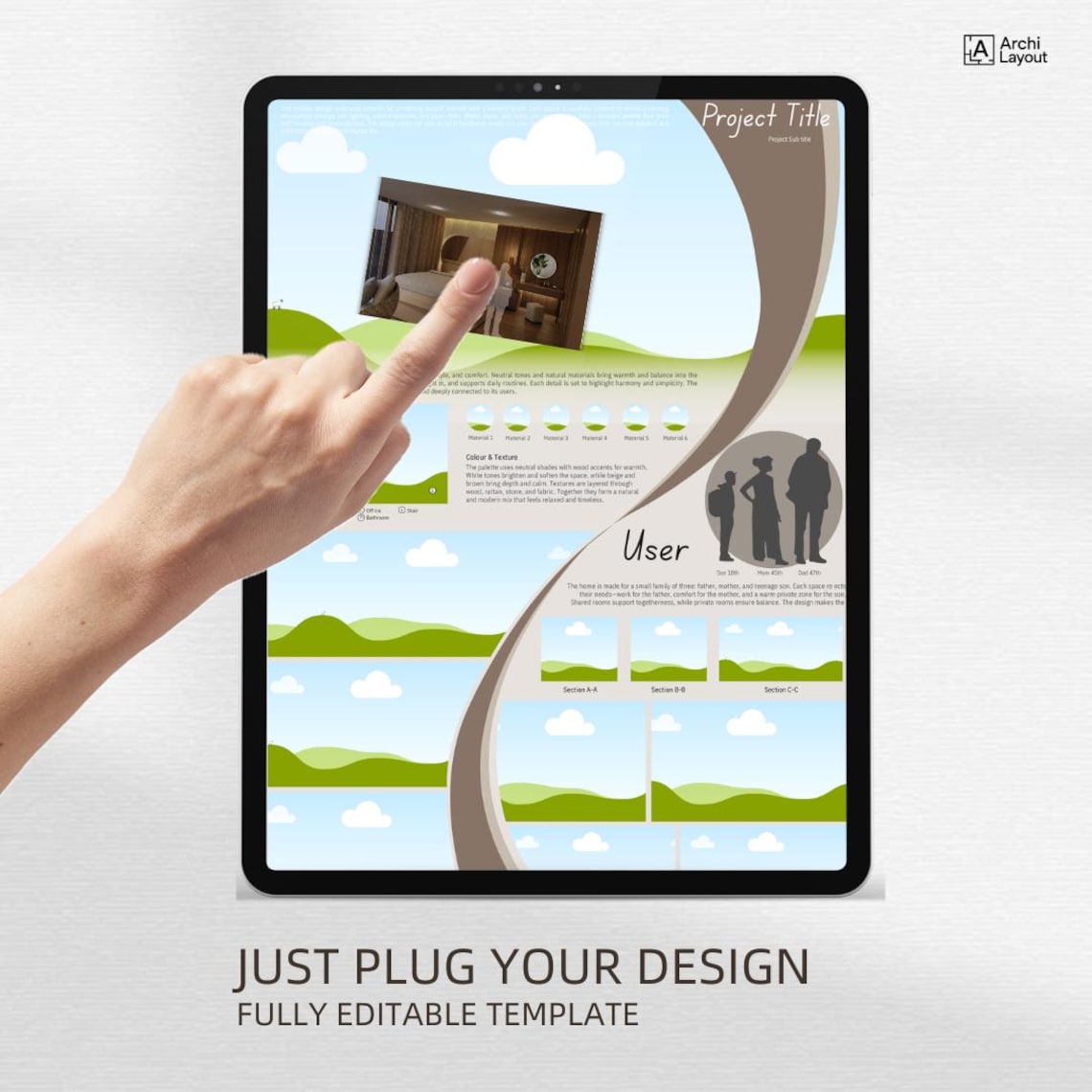 Interior Architecture Presentation Board Template | Interior Design ...