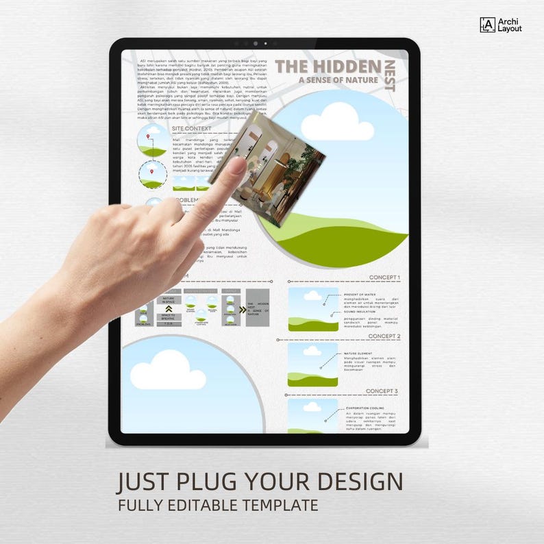 Architecture Board Template | Interior Design/competition Layout | A0 ...
