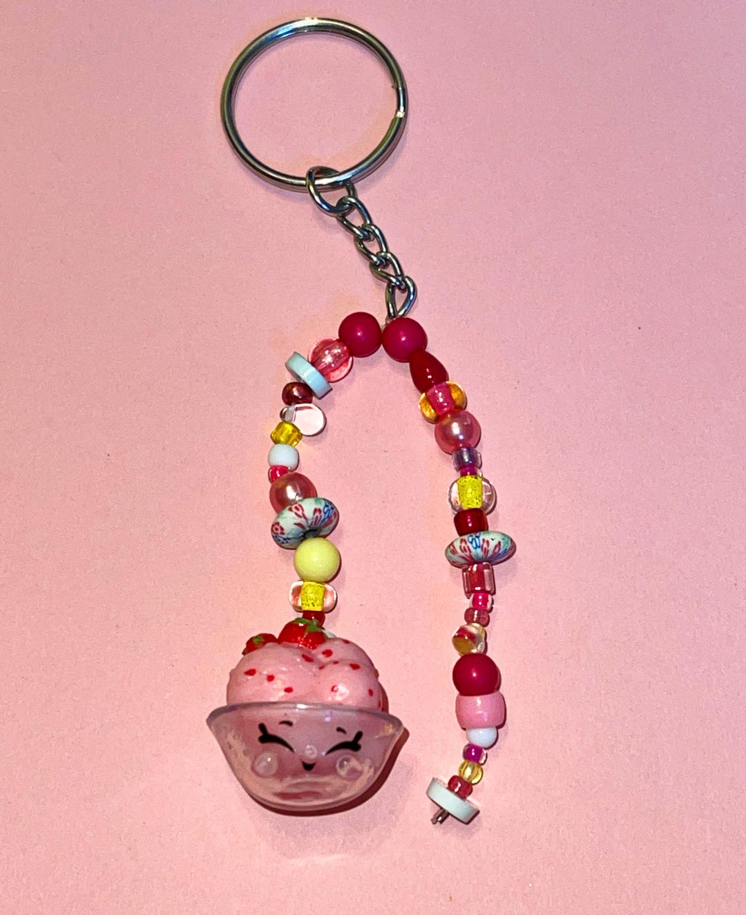 Shopkins Beaded Ice Cream Keychain - Etsy