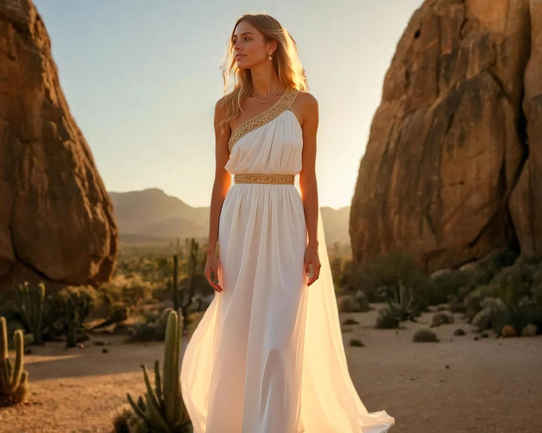 Greek Goddess Dress, Ancient Greek Toga Women, White Roman Toga Dress ...