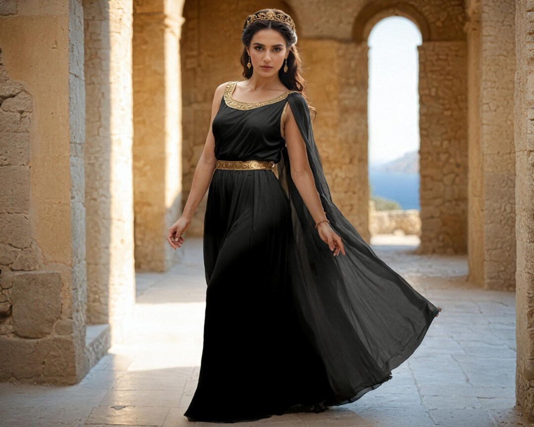 Roman Toga Gown, Ancient Greek Toga Ensemble, Draped Greek Apparel ...